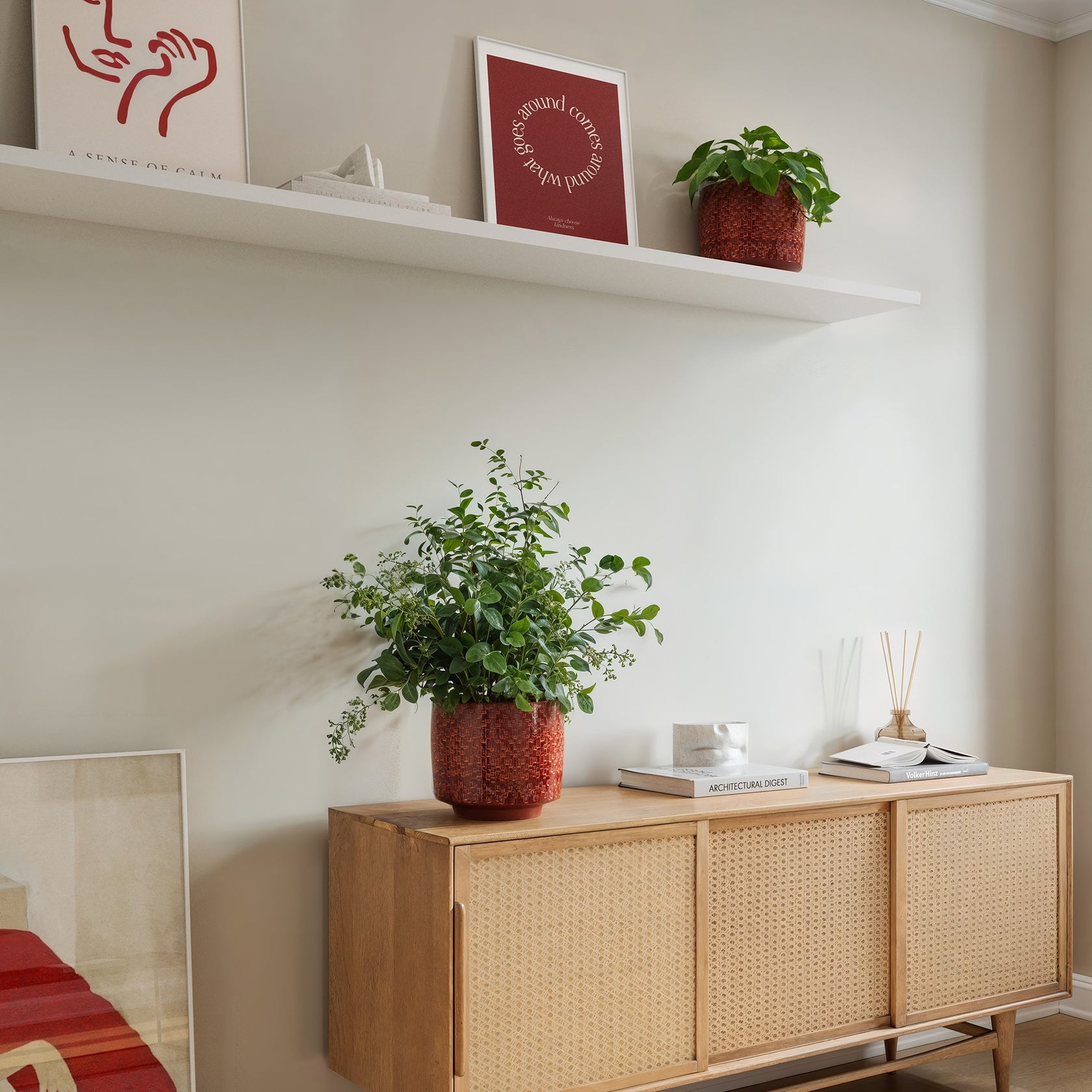 Vaso Minerva Vermelho | Bioma Plants